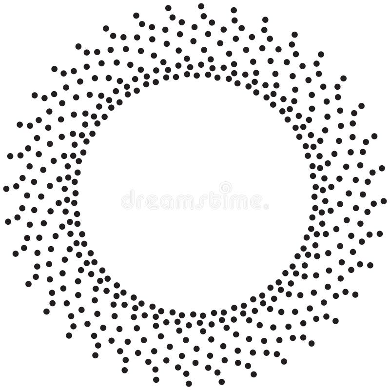 Dotted round frame stock vector. Illustration of gradient - 79821402