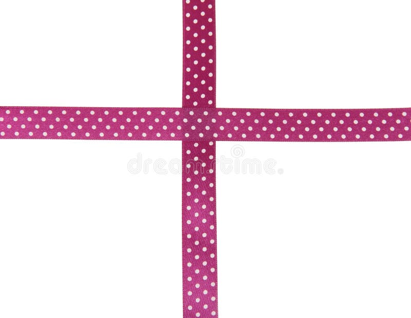 Dotted satin ribbon stock image. Image of border, birthday - 54050209