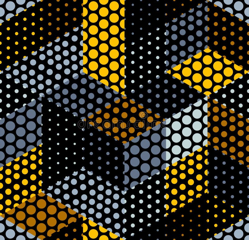 Set of Dotted Seamless Patterns with Rings, Brown Polka Dot Tile Stock ...