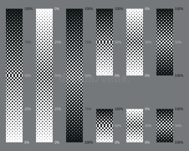 Dotted, Seamless and Precise Gradient Background Patterns Stock Vector ...