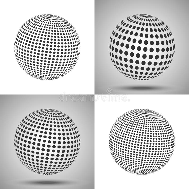 Vector Spheres Set, Candy Colors, 3D Objects Collection Isolated Stock ...
