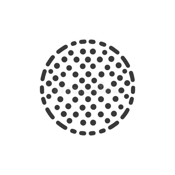 Abstract Circular Pattern with Dots and Dashes: a Stylish Geometric ...