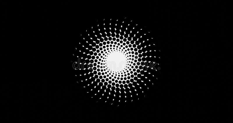 Dotted Spiral Circles. Seamless Looping Animation Stock Video - Video ...