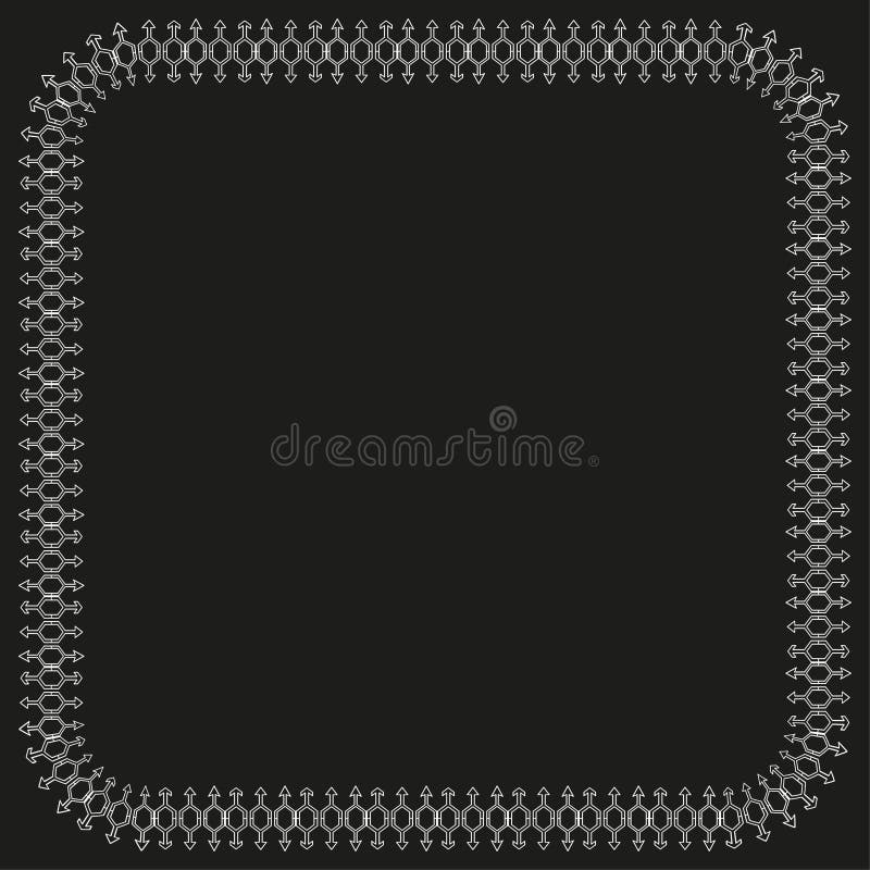Dotted Square Shape. Dotted Square on a White Background Stock Vector ...