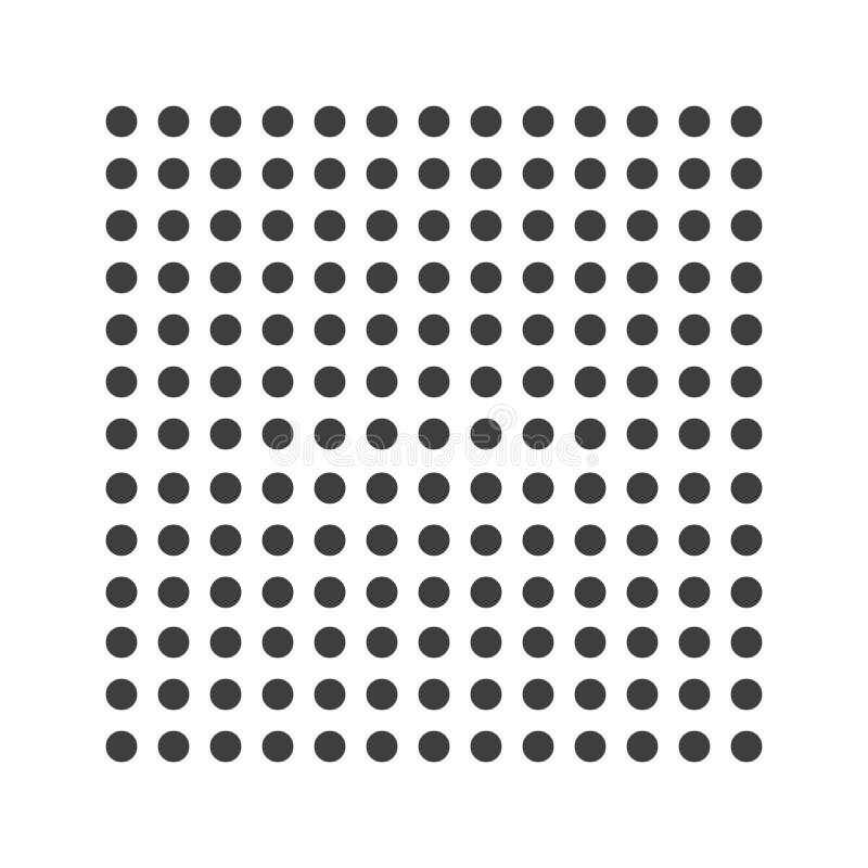 Dotted Square Shape. Dotted Square on a White Background Stock Vector ...