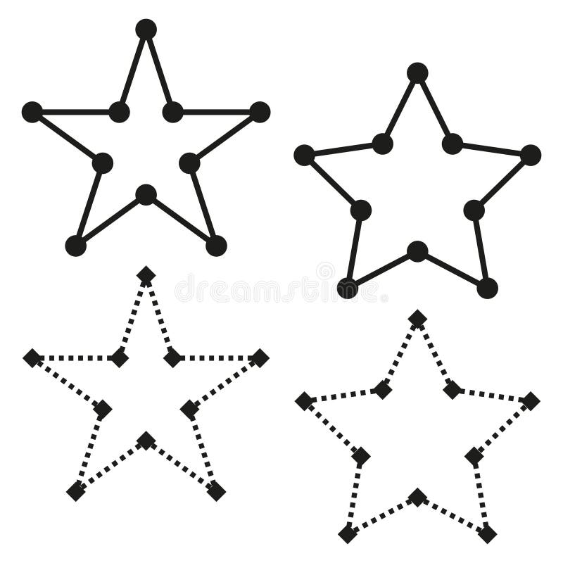 Dotted and star stock vector. Illustration of element - 50344372