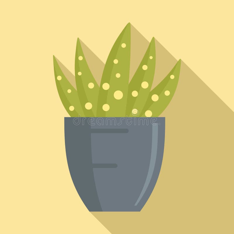 Dotted Succulent Icon, Flat Style Stock Vector - Illustration of love ...