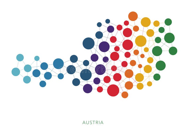 Dotted Texture Austria Vector Background Stock Vector - Illustration of ...