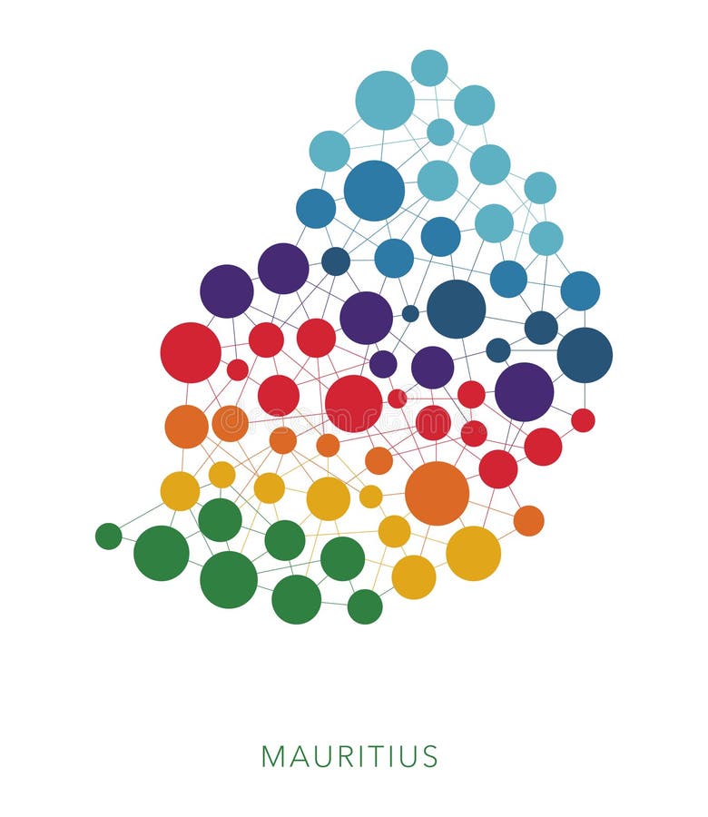 Dotted Texture Mauritius Vector Background Stock Vector - Illustration ...