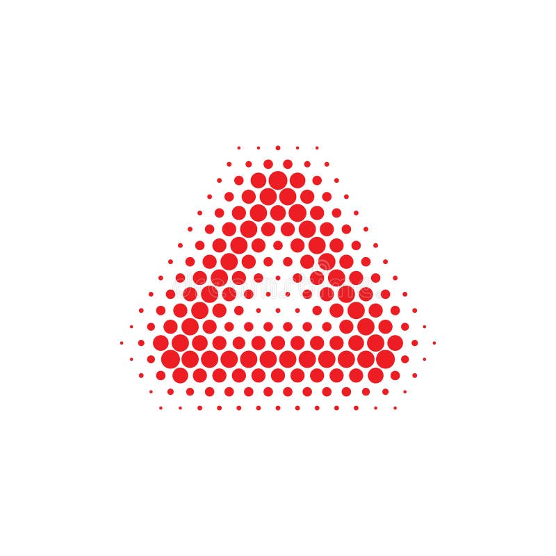 Dotted Triangle for Backgrounds and Design, Vector Logotype, Icon, Mark ...