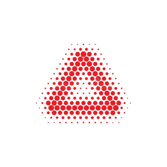 Dotted Triangle for Backgrounds and Design, Vector Logotype, Icon, Mark ...