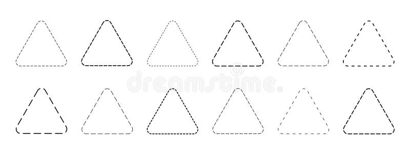 Dotted Triangle Shape for Tracing Lines for Preschool and Kindergarten ...