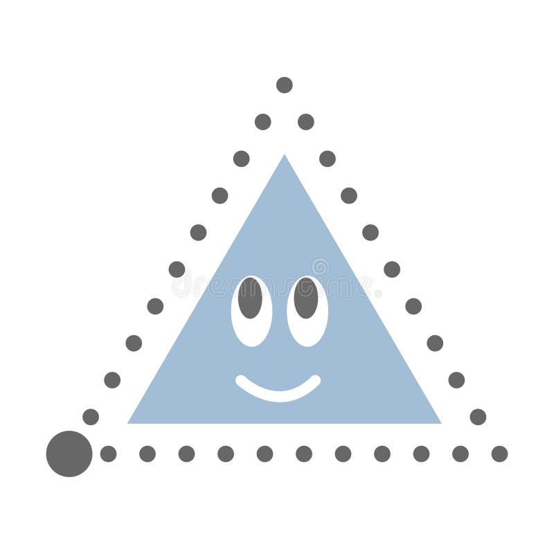 Dotted Triangle Shape for Tracing Lines for Preschool and Kindergarten ...