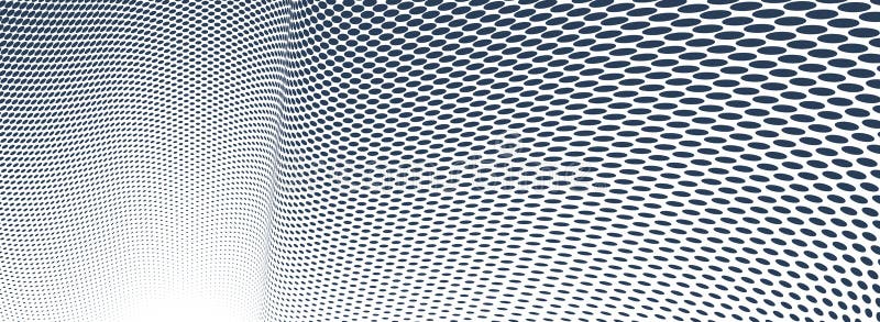 Dotted Vector Abstract Background, Black Dots in Perspective Flow ...