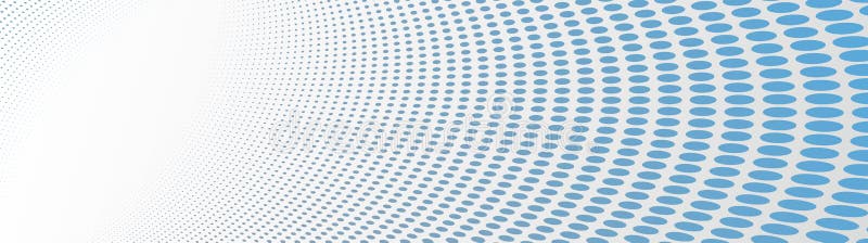 Dotted Vector Abstract Background, Blue and Grey Dots in Perspective ...