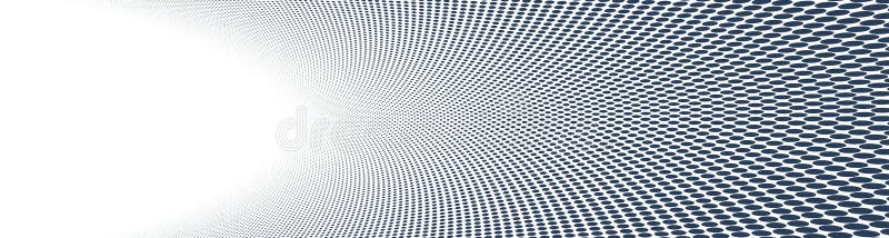 Dotted Vector Abstract Background, Light Grey Dots in Perspective Flow ...