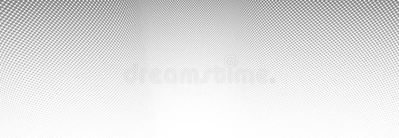 Dotted Vector Abstract Background, Light Grey Dots in Perspective Flow ...
