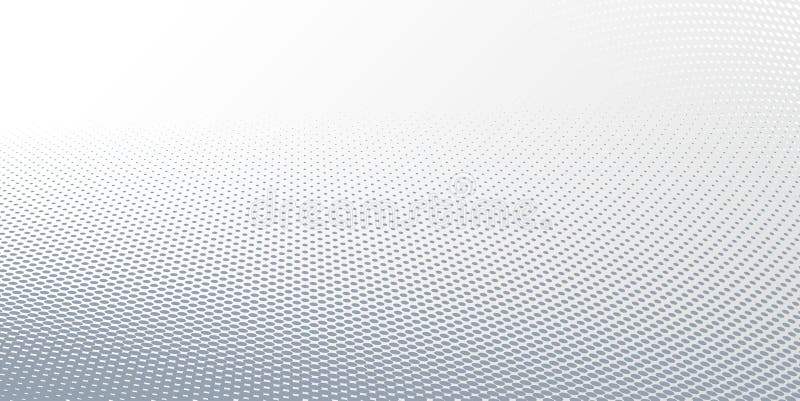 Dotted Vector Abstract Background, Light Grey Dots in Perspective Flow ...