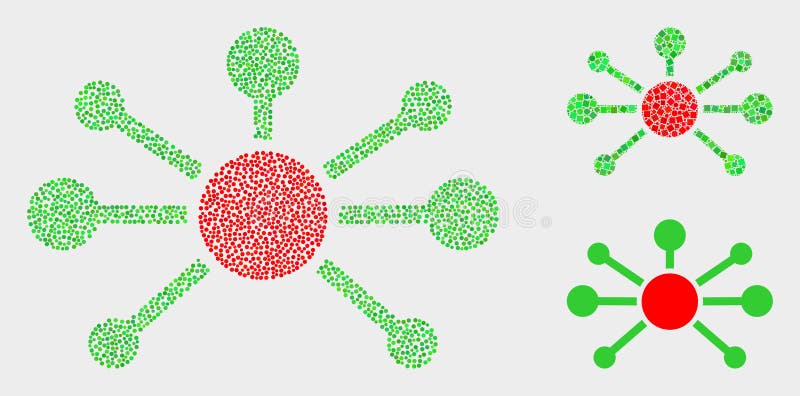 Node Links Flat Icon Illustration Stock Vector - Illustration of ...