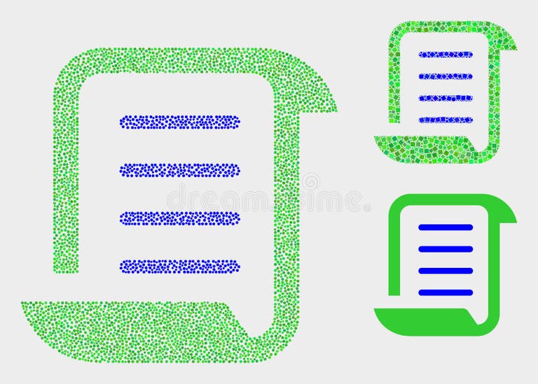 Dotted Vector Scroll List Icons Stock Vector - Illustration of file ...