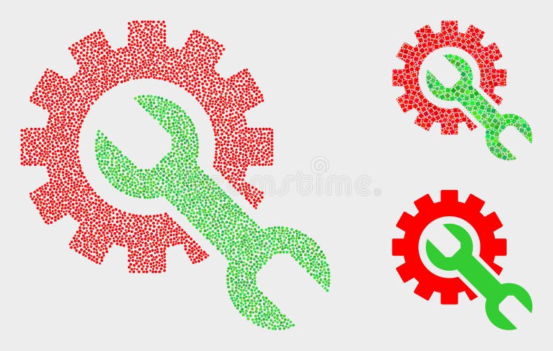Vector Setup Tools Icon and Grunge Work Permit Stamp Seal Stock Vector ...