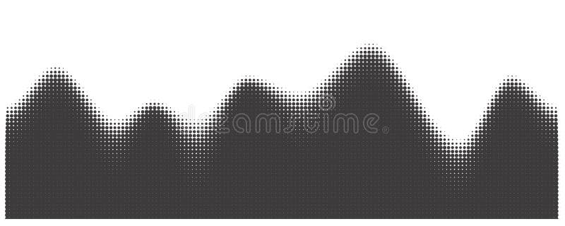 Dotted Wave Background. Halftone Abstract Vector Gradient. Particle Flow Fade. Textured Fluid ...