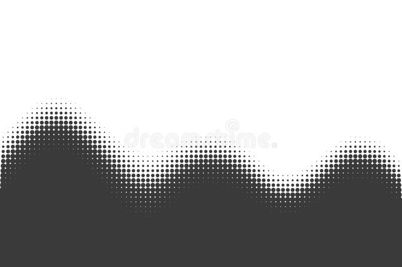 Dotted Wave Background. Halftone Abstract Vector Gradient. Particle Flow Fade. Textured Fluid ...