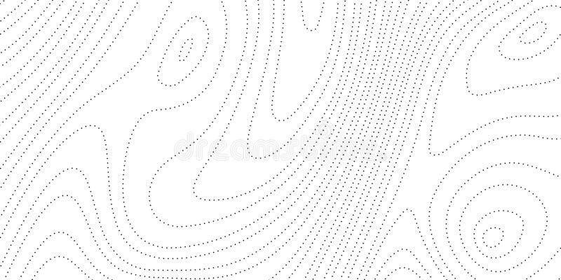 Dotted Wavy Lines Background. Abstract Wave Stripes Texture. Warped and ...