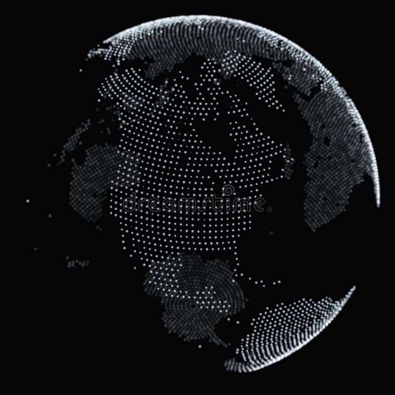 Dotted Planet Earth 3d Stock Illustrations – 731 Dotted Planet Earth 3d ...