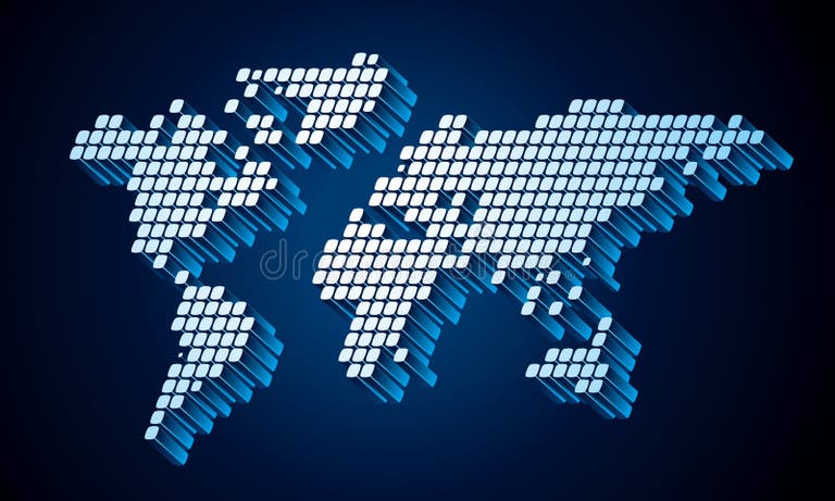 Square Dotted World Map Vector Stock Illustrations – 2,073 Square ...