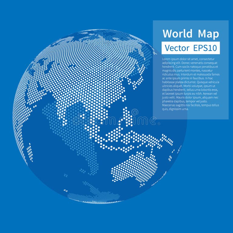 Dotted World Map World Map Blue Stock Illustrations – 3,995 Dotted ...