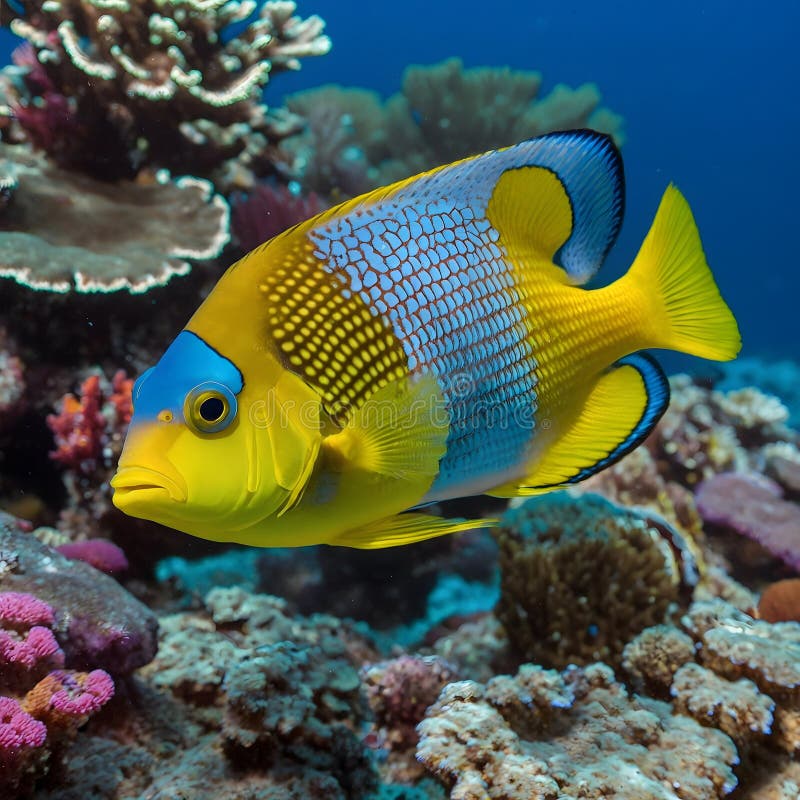Dottyback Interacting with Reef Fish in a Lively and Colorful Marine ...