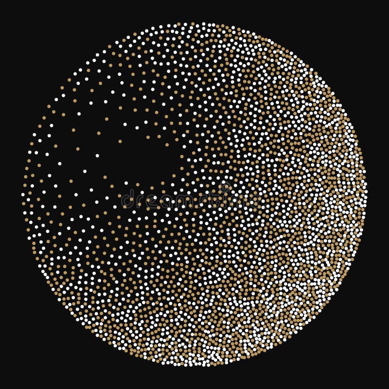 Dotwork Halftone 3D Sphere. Vector Stock Vector - Illustration of ...