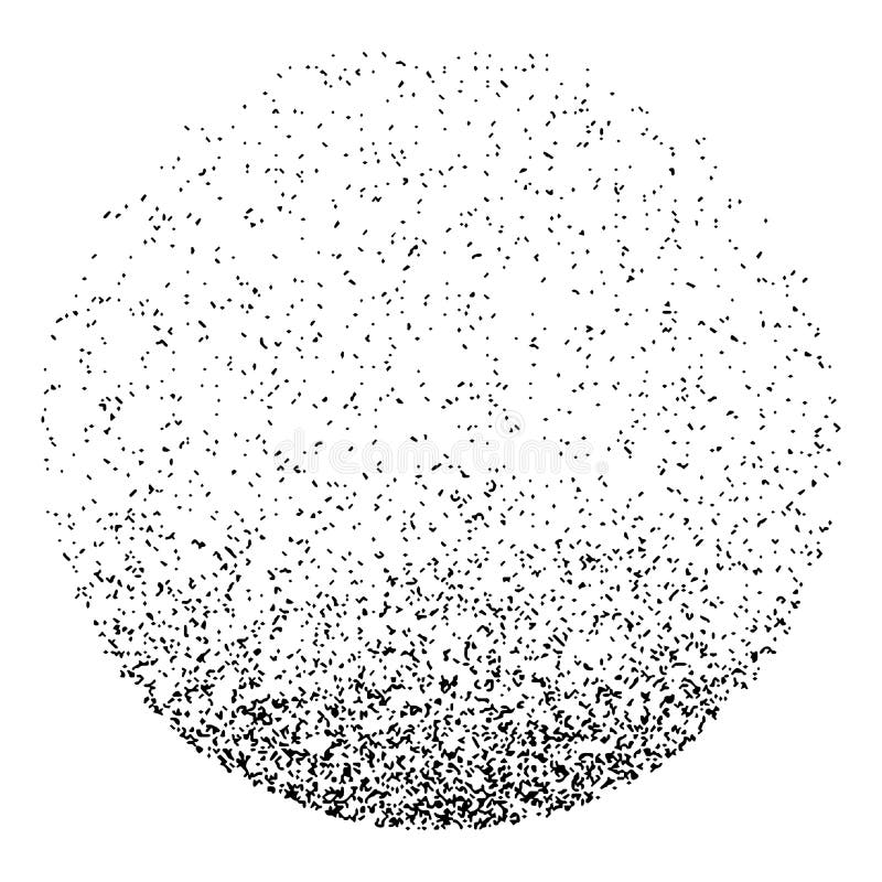 Dotwork Noise Gradient Vector Background. Black Noise Stipple Dots ...