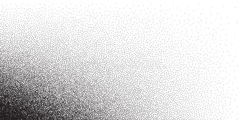 Dotwork Pattern Background. Black Noise Stipple Dots. Dotted Vector ...