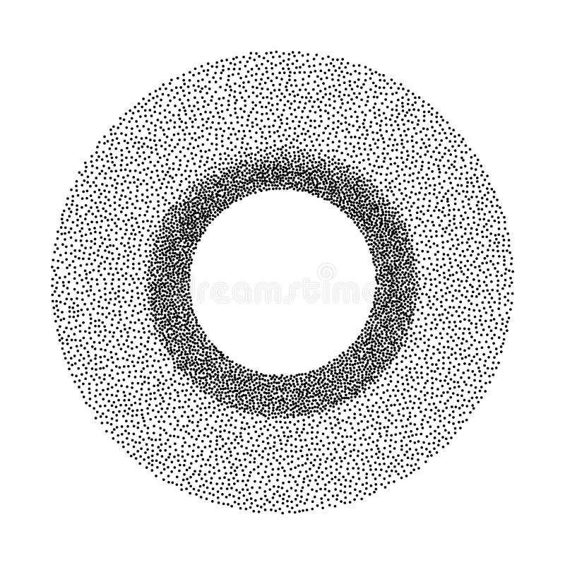 Dotwork Ring Banner. stock vector. Illustration of circle - 91648900