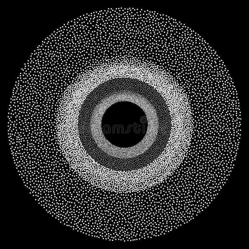 Dotwork Ring Banner. stock vector. Illustration of grunge - 91479227