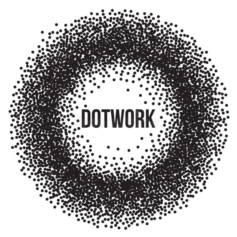 Dotwork Ring Vector Banner stock vector. Illustration of line - 61533120