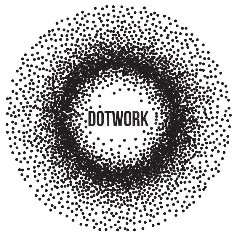 Dotwork Ring Vector Banner stock vector. Illustration of pattern - 61533371
