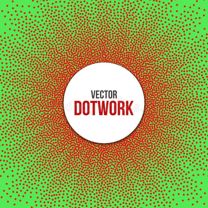 Dotwork Star Banner. stock vector. Illustration of artistic - 62268935