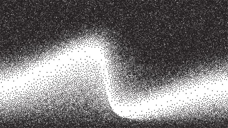 Black Noise Stipple Dots Hand Print. Dotted Handprint Pattern ...