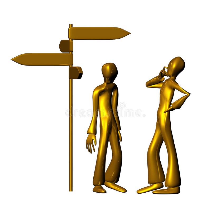 Doubious En Uitlaat Voor Signalen Stock Illustratie - Illustration of ...