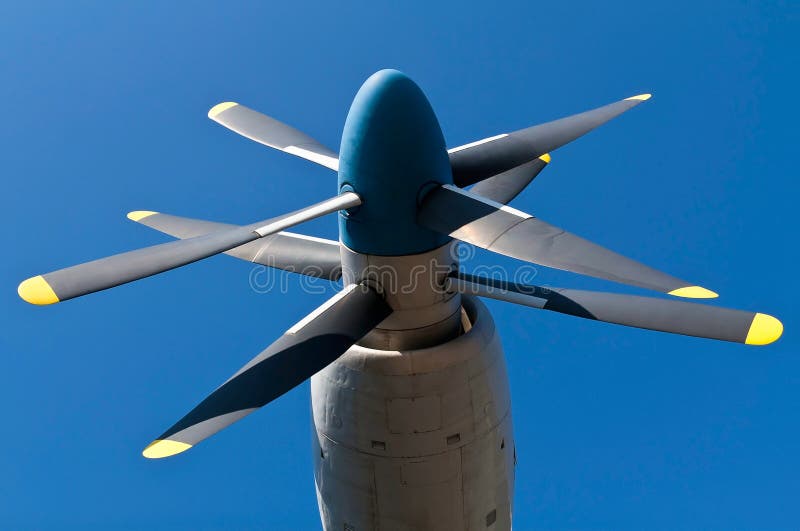 Aircraft propeller stock image. Image of blue, plane - 30155479