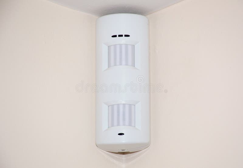 Double Alarm PIR Sensor stock photo. Image of double - 51555220