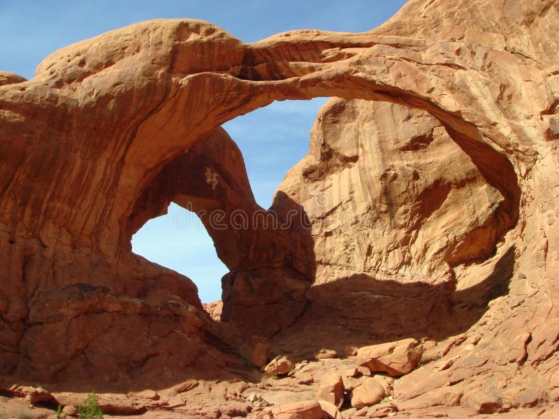 Double Arch stock image. Image of rock, double, southwest - 12150429