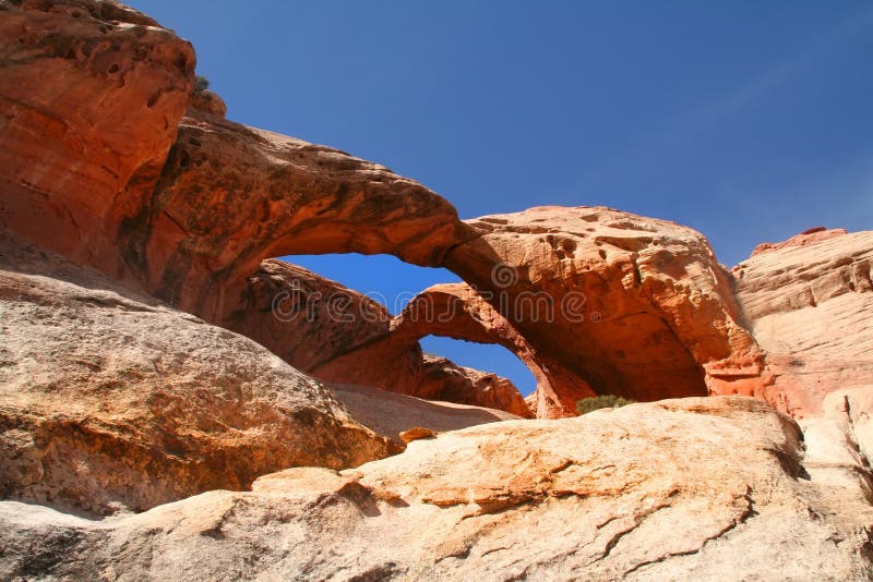 Double Arch stock image. Image of desert, park, travel - 2246237