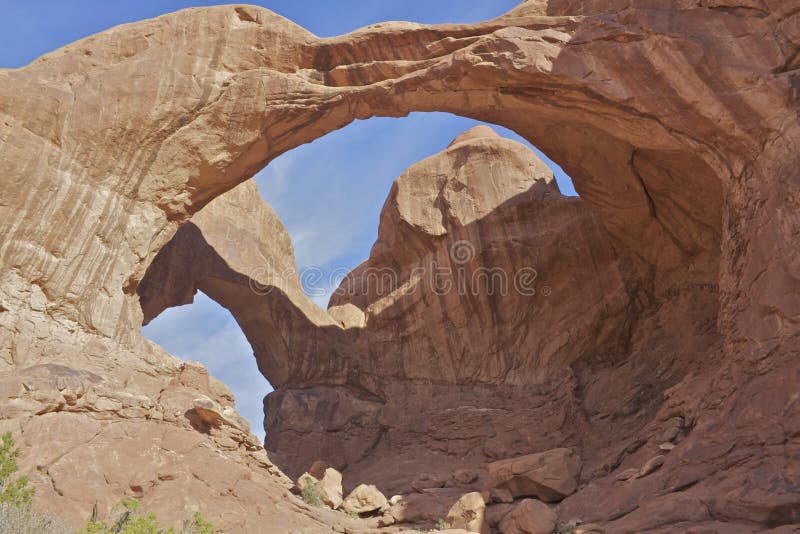 Double Arch stock photo. Image of landscape, park, rock - 27059686