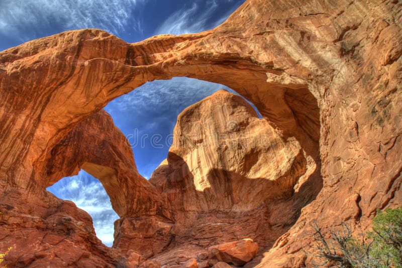 Double arch stock image. Image of travel, outdoors, sunrise - 28020981