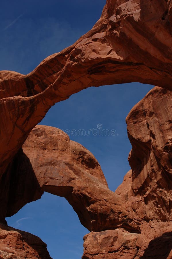Double arch stock image. Image of rock, arches, desert - 679585