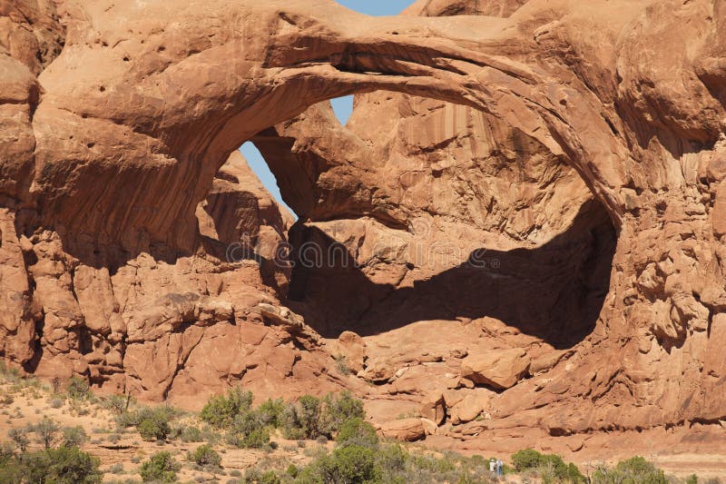 Double Arch, Arches NP, Utah, US Stock Photo - Image of utah ...